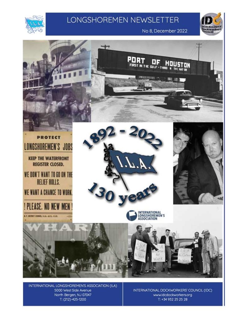 Longshoremen Newsletter No. 8 December 2022 – ILA Union