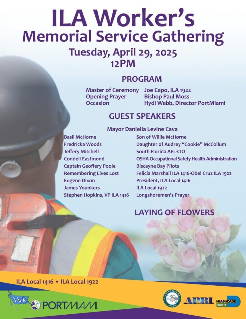 International Workers Memorial Day To Be Observed Monday April 28, 2025 ...